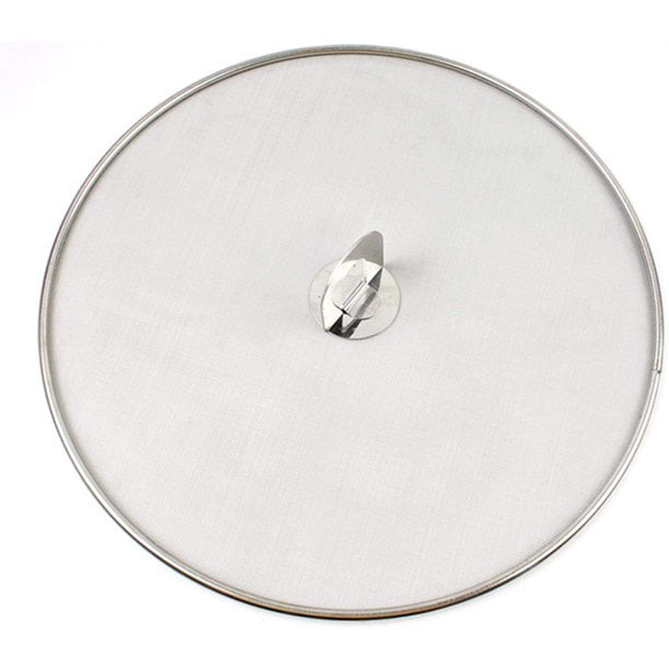 Tutuviw Grease Splatter Screen for Frying Pan with Fold Flat Knob Fine ...