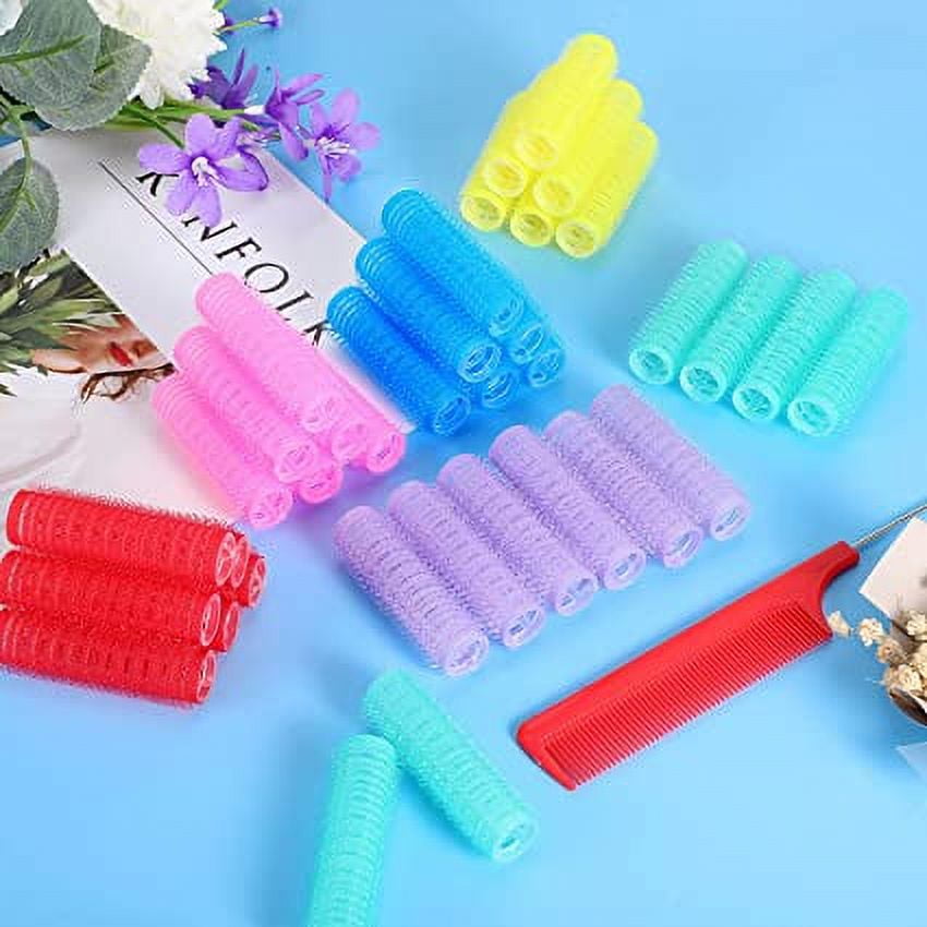 Tutuviw Hair Rollers, 120 Pack Self Grip Salon Hairdressing Curlers ...