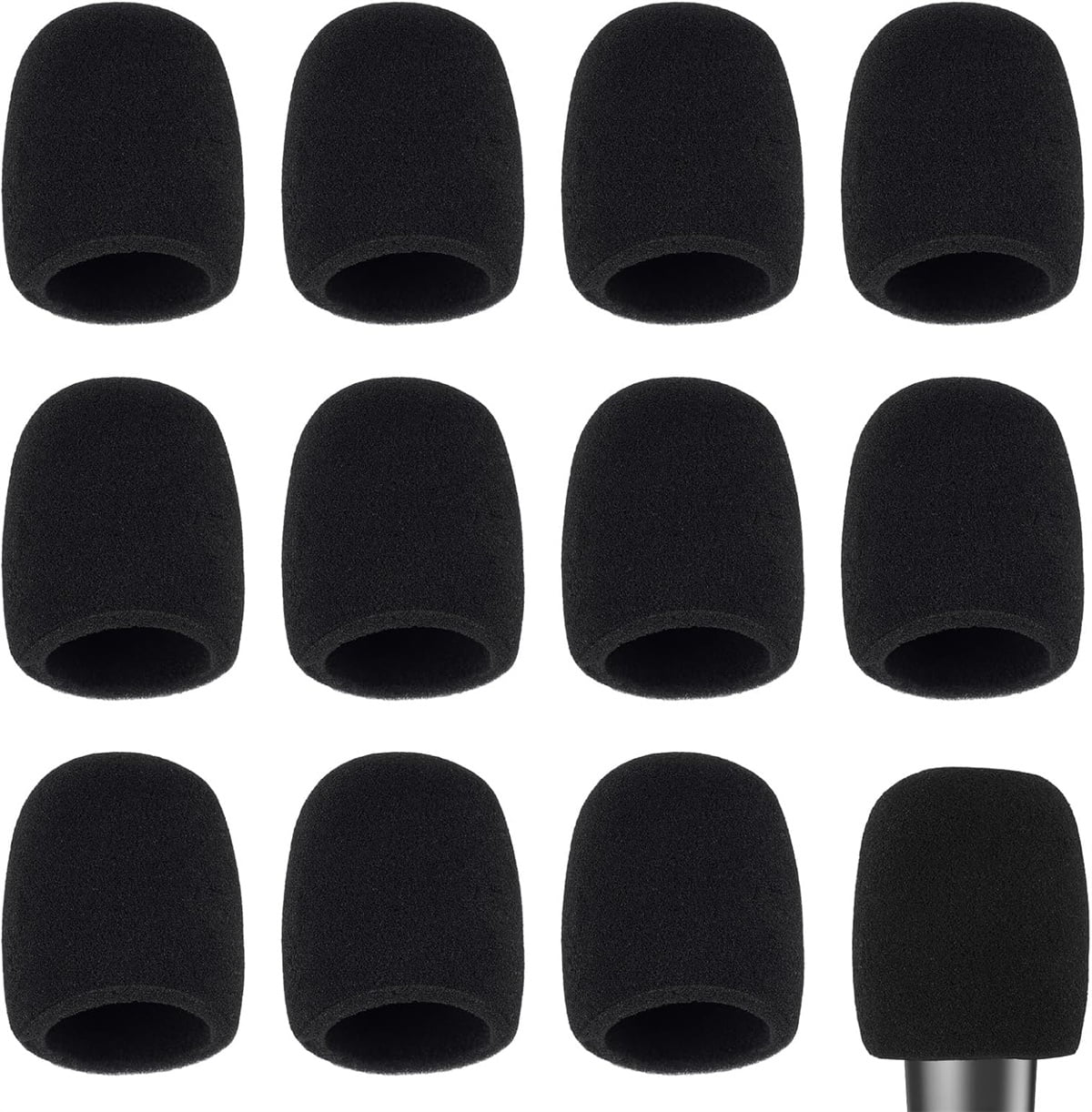 Tutuviw Handheld Microphone Windscreen,12 Pcs Microphone Pop Filter ...