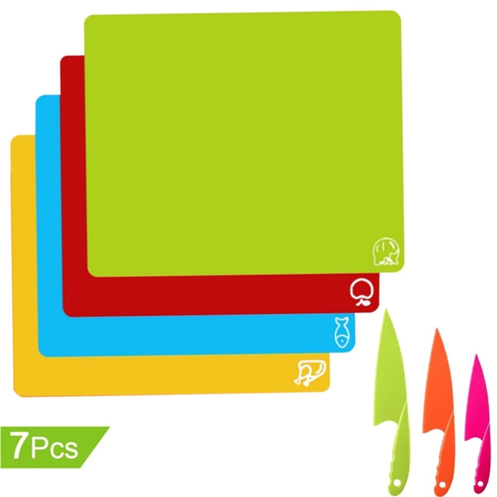 Tutuviw Knifes Set -3 Colors Nylon Knife Safety Cooking Chef Knives for ...