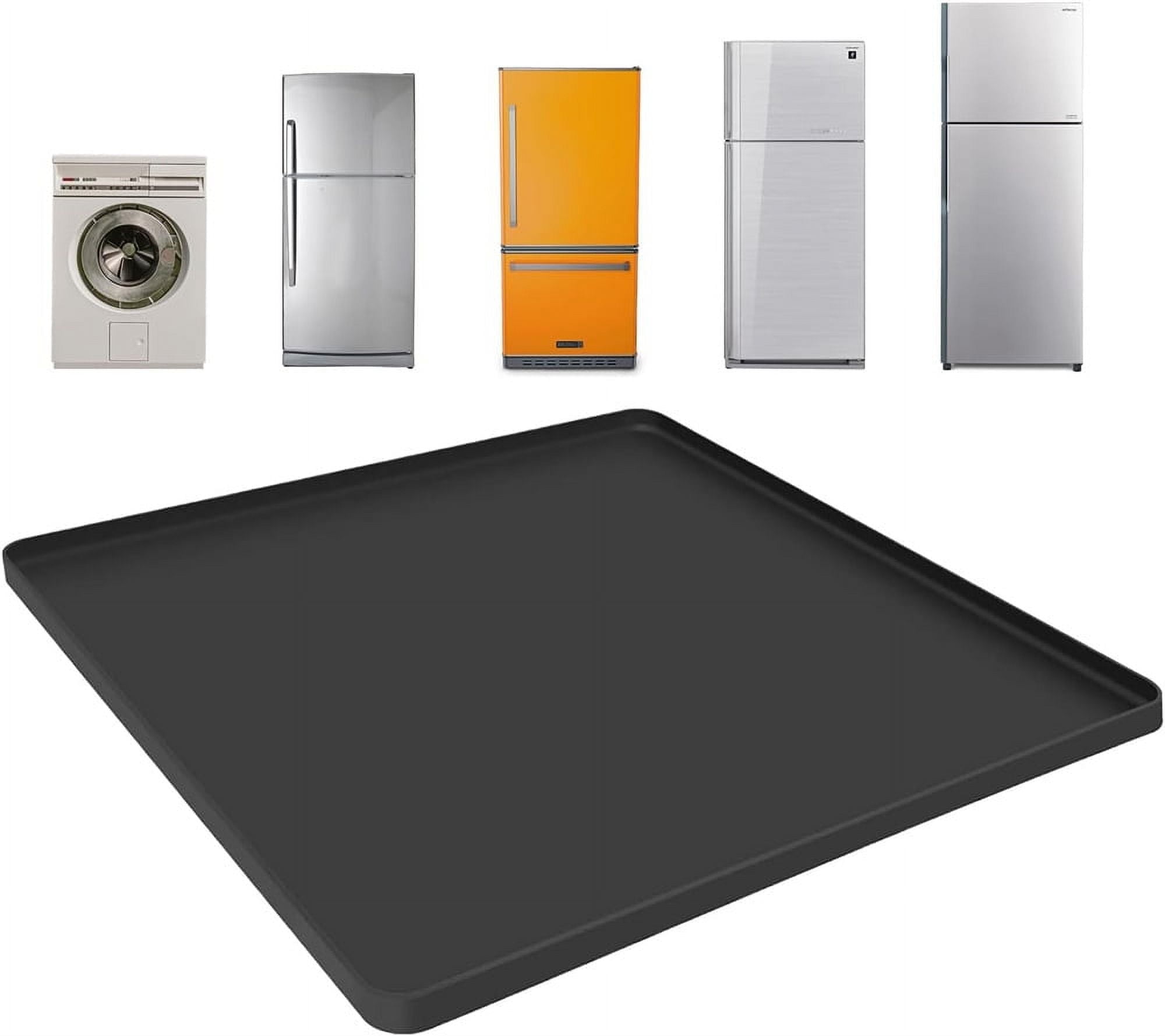 Tutuviw Mini Fridge Silicone Mat with Raised Edge, 23.6*23.6 ...