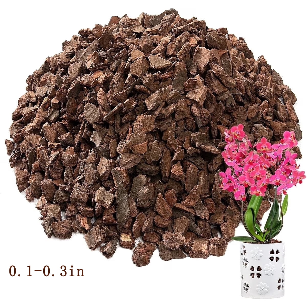 Tutuviw Orchid Bark Potting Mix Pine Bark Organic Orchid Bark for ...