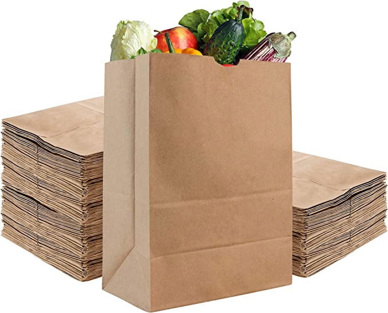 Tutuviw Paper Lunch Bags, Paper Grocery Bags, Durable Kraft Paper Bags ...