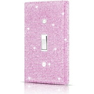 4 Pcs Silver Shiny Silver Rhinestone Crystal Light Switch Or Outlet ...