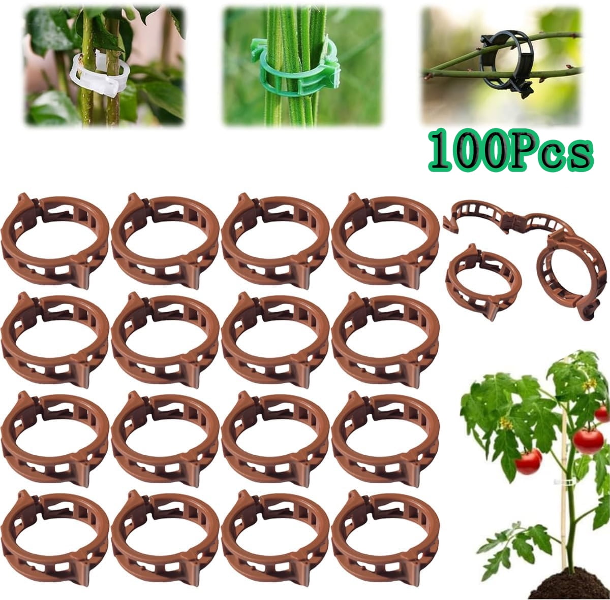 Tutuviw Plant Clips for Climbing Plants,Secured Plastic Plant Clip ...