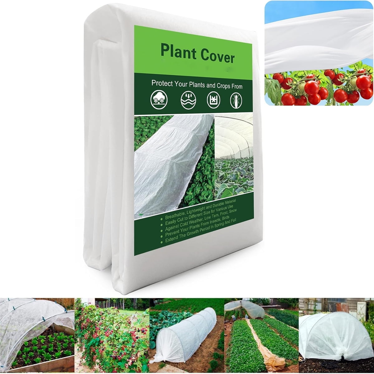 Tutuviw Plant Sun Protection Cloth,15x10 Ft Garden Plant Shade Cloth ...