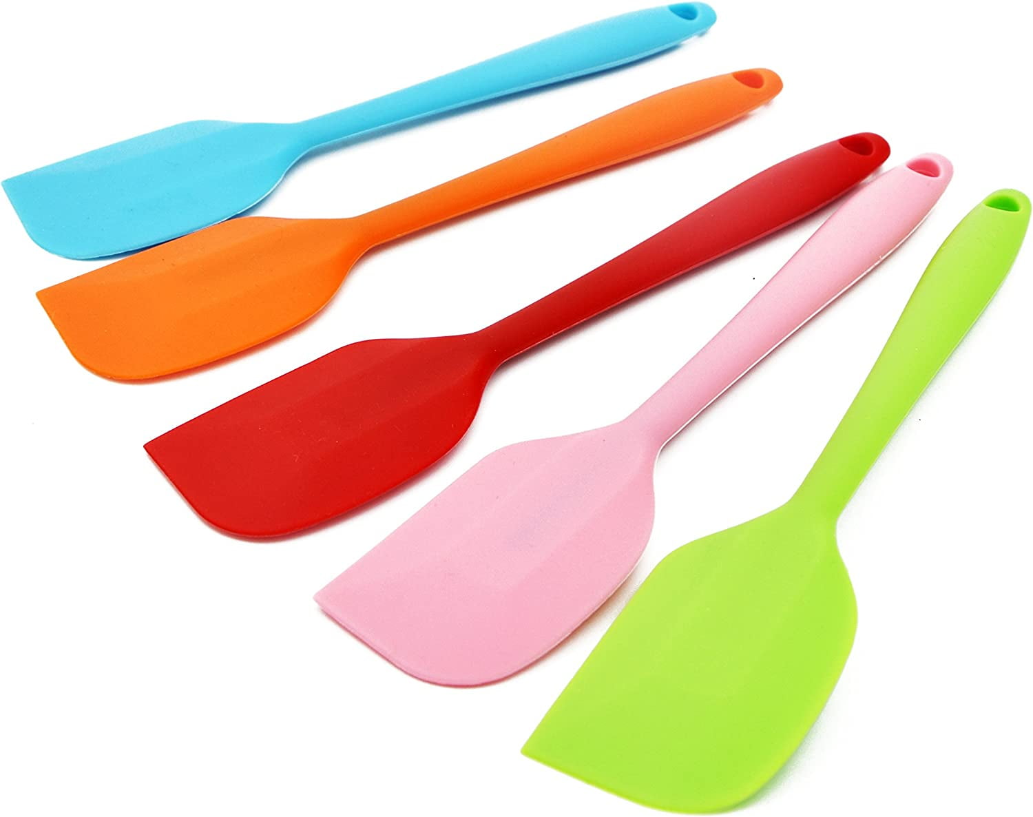 Tutuviw Rubber Spatula Seamless Silicone Spatulas 8.3 inch One Piece ...