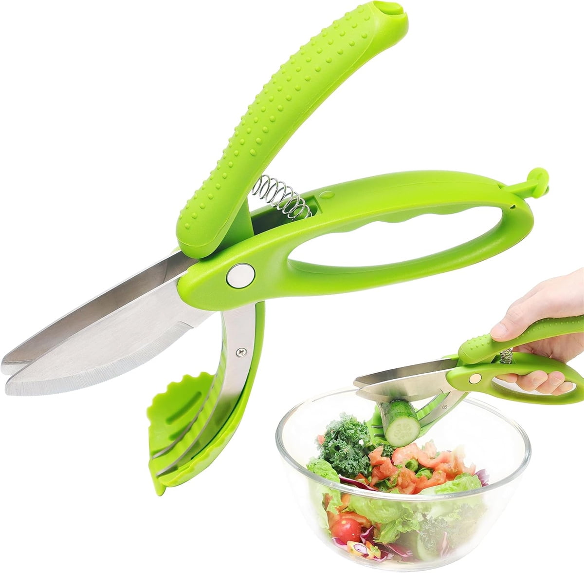 Tutuviw Salad Scissors for Chopped Salad,8.9" Stainless Steel ...
