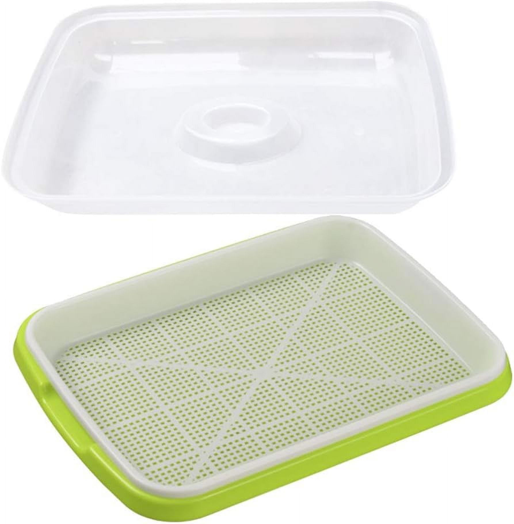 Tutuviw Seed Sprouter Tray Seed Germination Trays with Lid Soilless ...