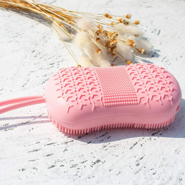 Tutuviw Silicone Body Scrubbers Brush for Shower-2 in 1 Exfoliating ...
