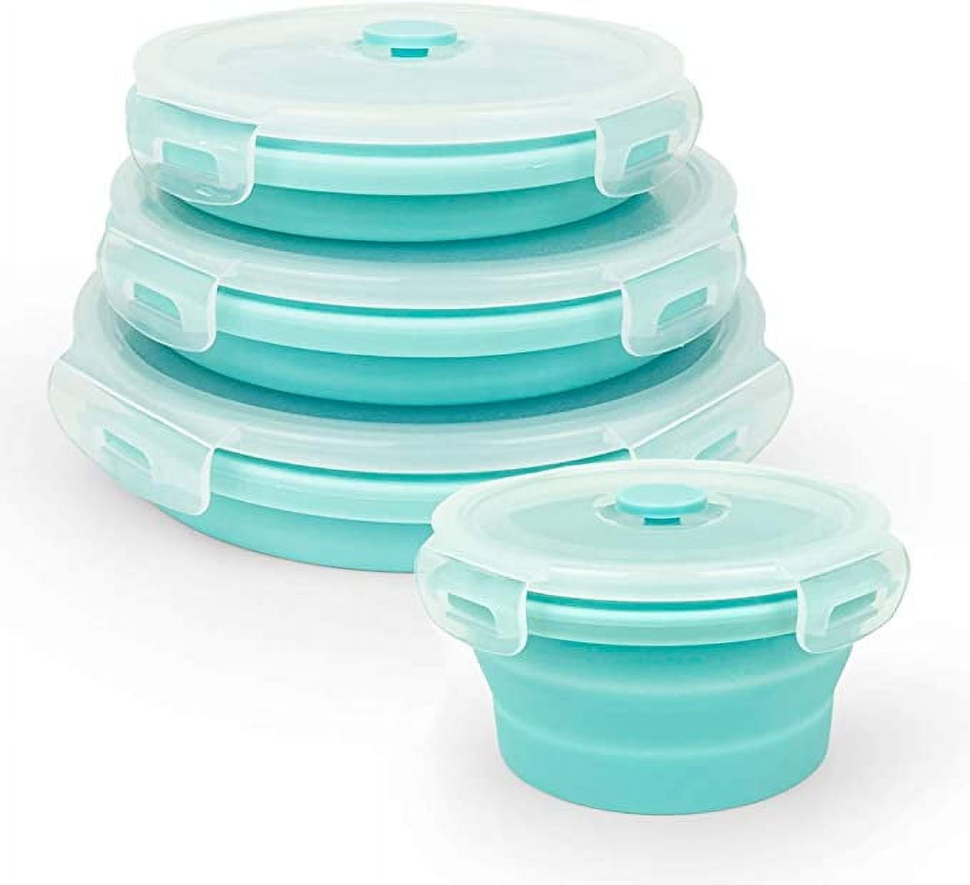 Tutuviw Silicone Lunch Containers Silicone Collapsible Food Storage ...