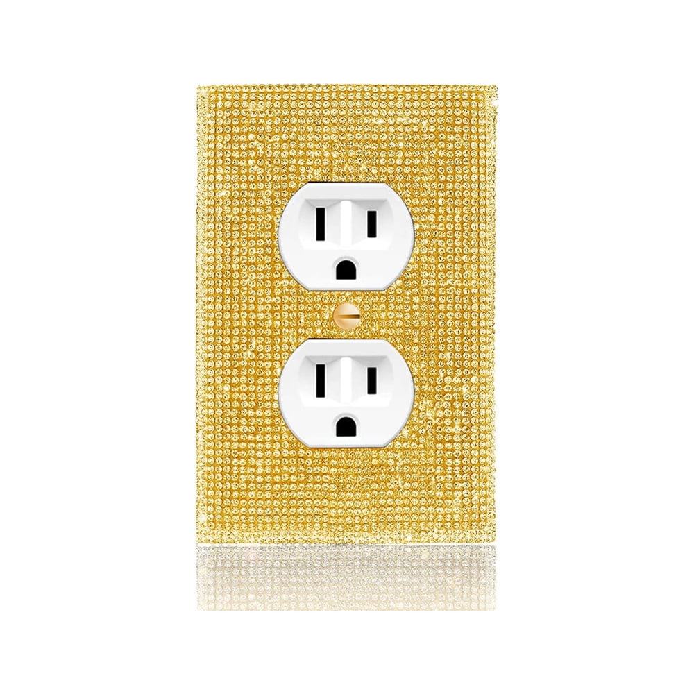 Tutuviw Sparkly Light Switch Cover Bling Outlets Cover, Duplex Outlet ...
