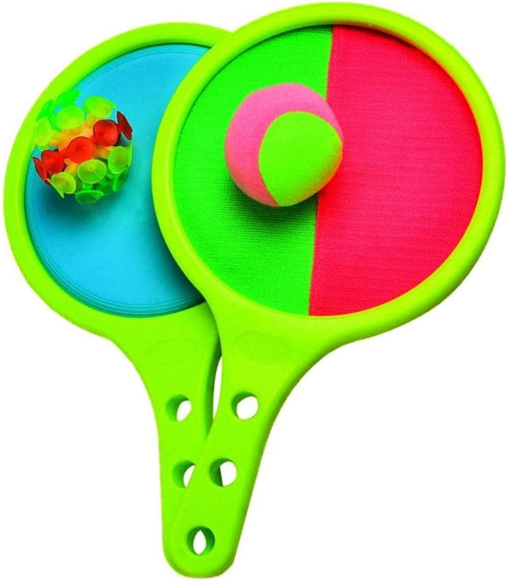 Tutuviw Toss Catch Ball Toy Set, Handheld Sticky & Suction Rackets ...