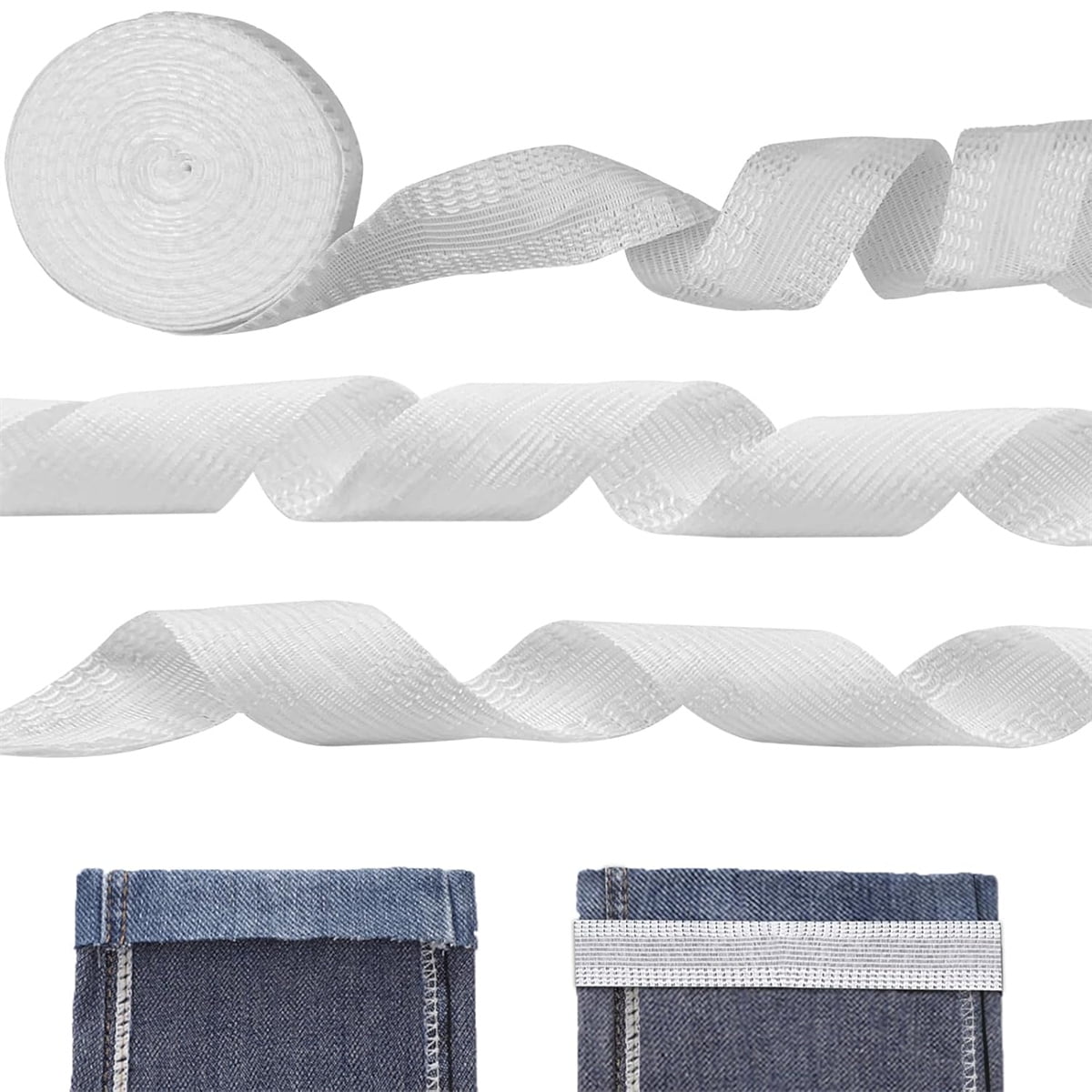 Tutuviw Trousers Edge Modified Strips,Iron-on Pants Edge Shorten Tape,Self-Adhesive Pants Mouth ...