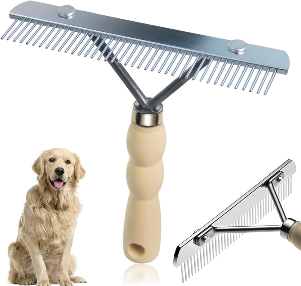 Tutuviw Undercoat Rake for Dogs for Grooming Large Dogs Grooming Brush ...