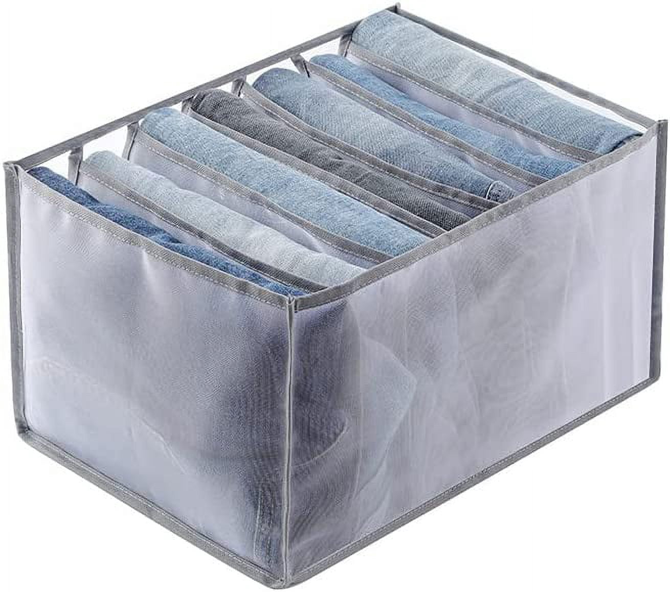 Tutuviw Wardrobe Clothes Organizer for Jeans, Upgraded Drawer ...