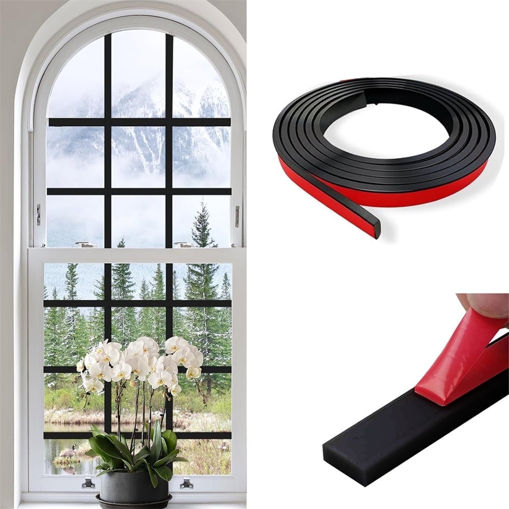 Tutuviw Window Grille Inserts Grid Kit Self Adhesive Peel and Paster ...