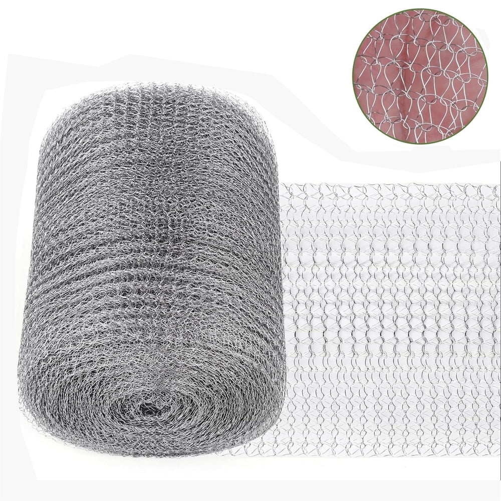 Tutuviw Wire Mesh Hole Fill Fabric Stainless Steel Mesh 5”X 19.68 Ft ...