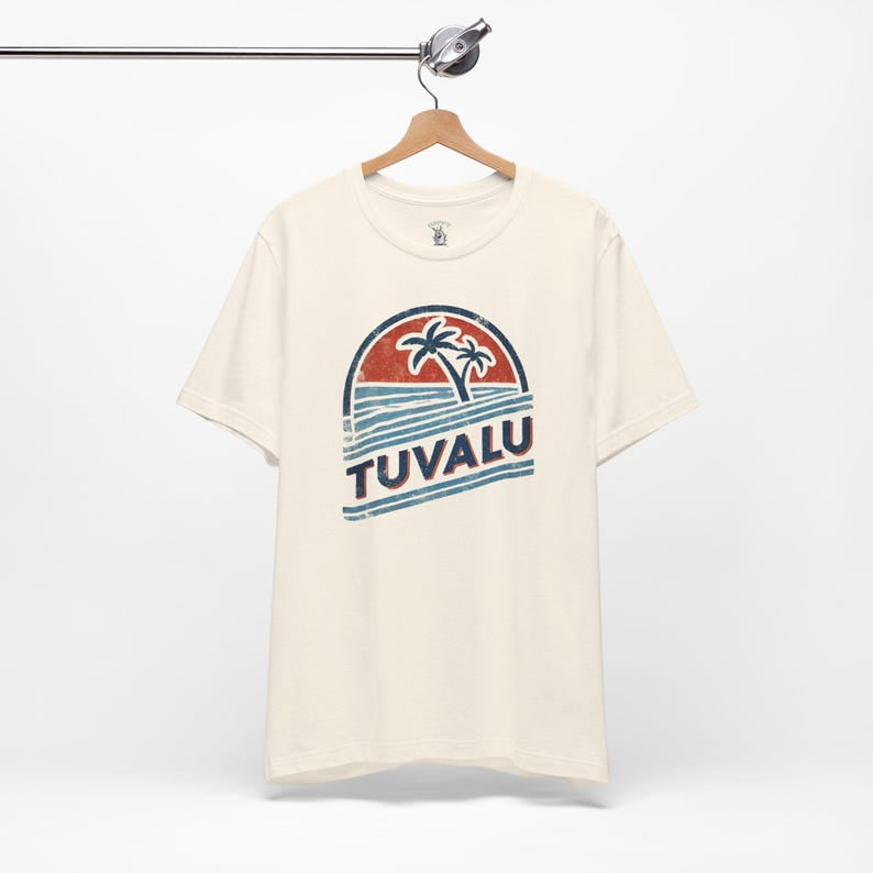 Tuvalu Vintage Casual Summer Beach Tropical Vacation Gift Retro Beach ...