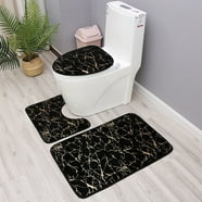 Tuvgenk Quick Dry Bathroom Rugs Sets 3 Piece Absorbent Non Slip Bath ...