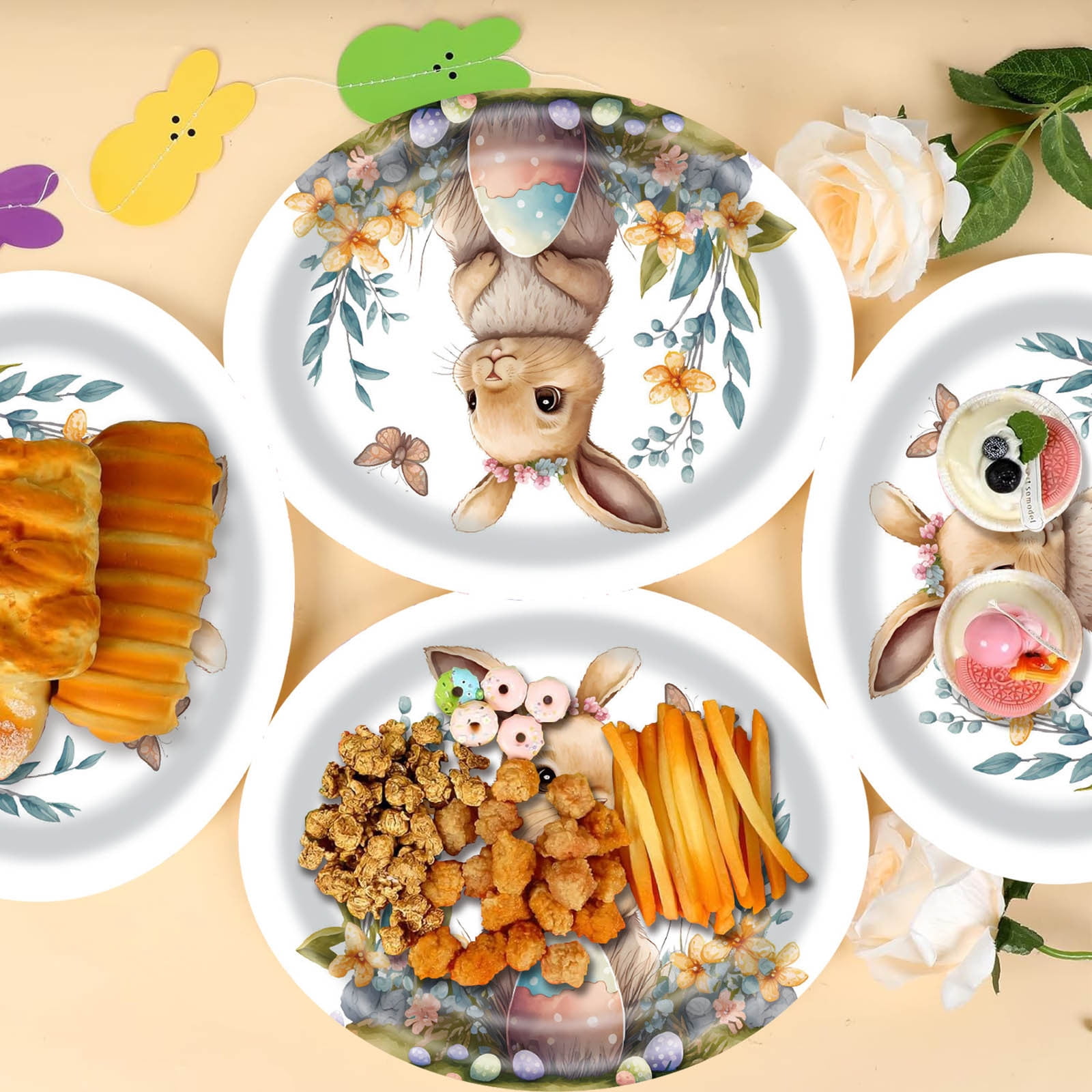 Tuvgenk Disposable Dinner Platess 12.6*10*6 In Oval 50 Pc Buffet Plates ...