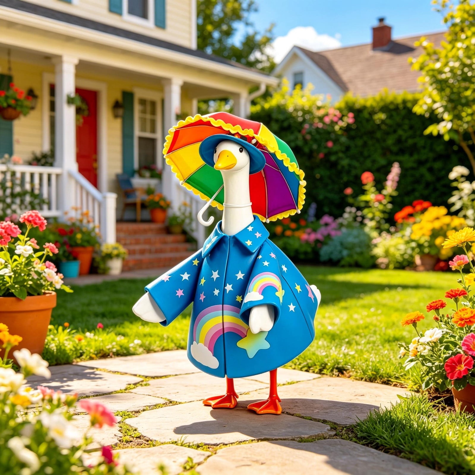 Tuvgenk Porch Goose Outfits 23" Spring Porch Goose Clothes Set Cloth ...