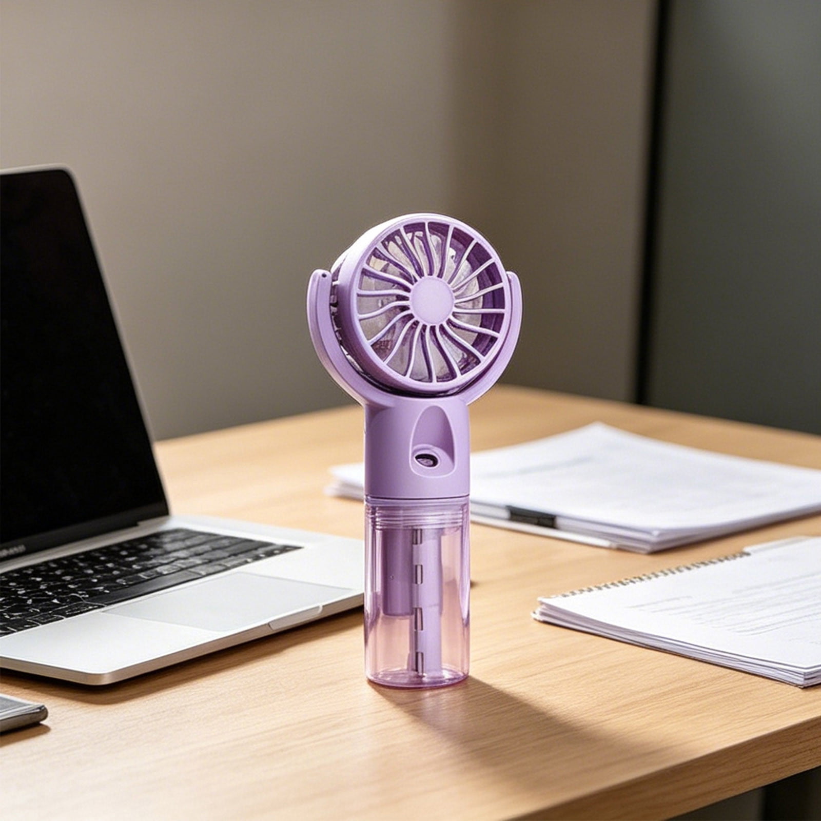 Tuvgenk Portable Handheld Misting Fan USB Rechargeable Mini Spray Fan ...