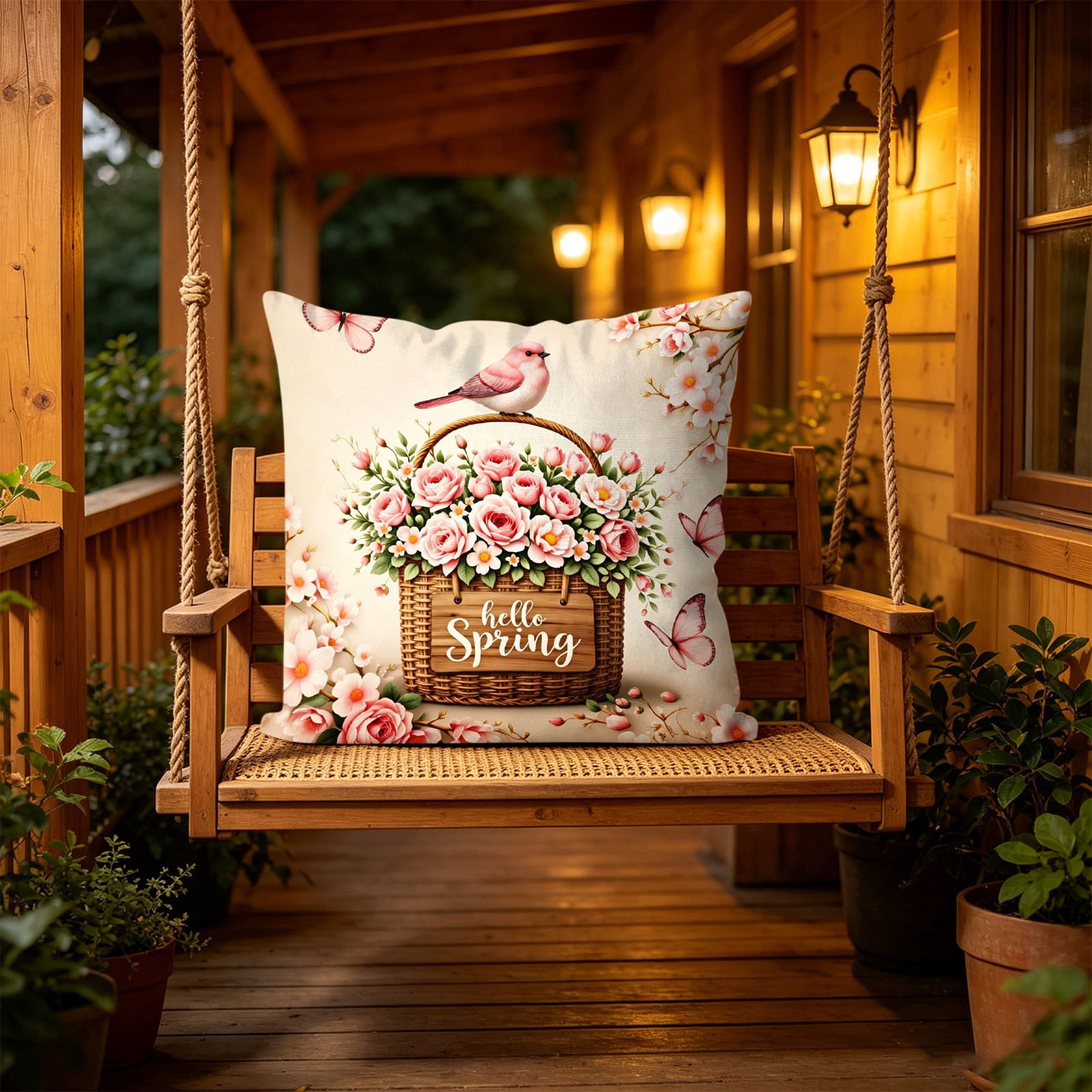 Tuvgenk Throw Pillow Covers 18x18 Floral Decorative Pillow Covers for ...