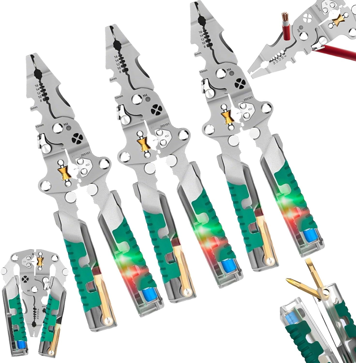 Tuvilo Electrical Pliers - 1 Piece Has 14 Function, Folding Stylus ...