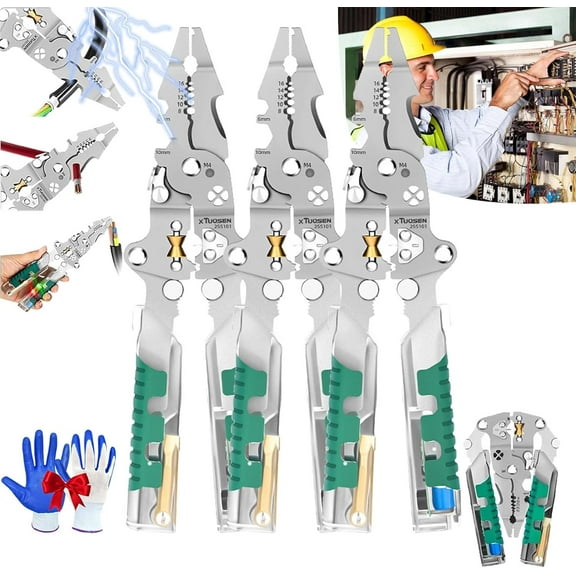 Seese 8 in 1 Wire Stripper, 2025 New 8 In 1 Wire Stripper with Voltage ...
