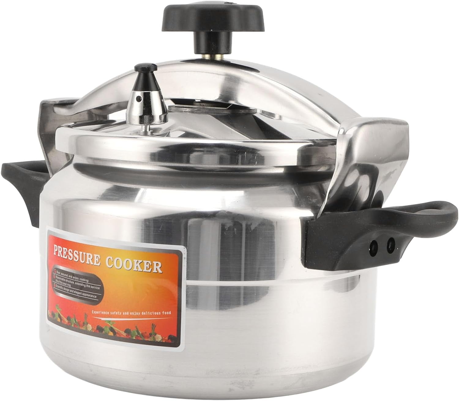 Tuwei Aluminum 4L Pressure Cooker, Explosion Proof, Locking Lid, Induction Compatible Base, Fast ...