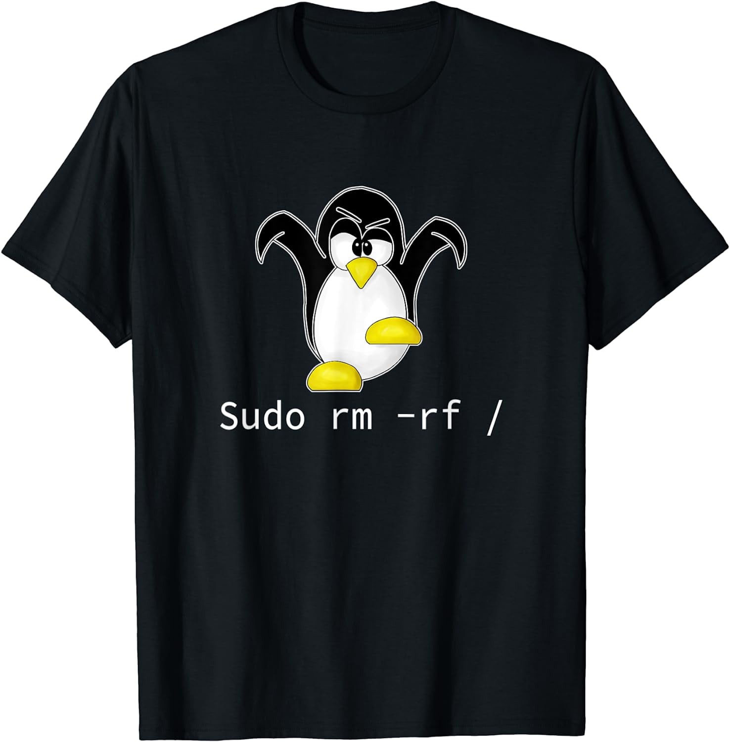 Tux Linux Penguin Sudo Rm Rf | Programmer Developer Hacker T-Shirt - Walmart.com