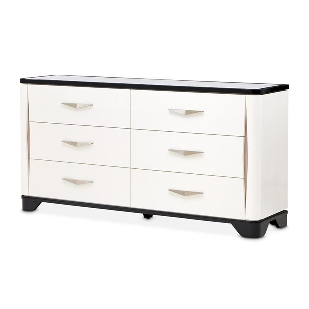 Tuxedo 6-Drawer Dresser with Side Cabinets - Piano Keyboard - Walmart.com