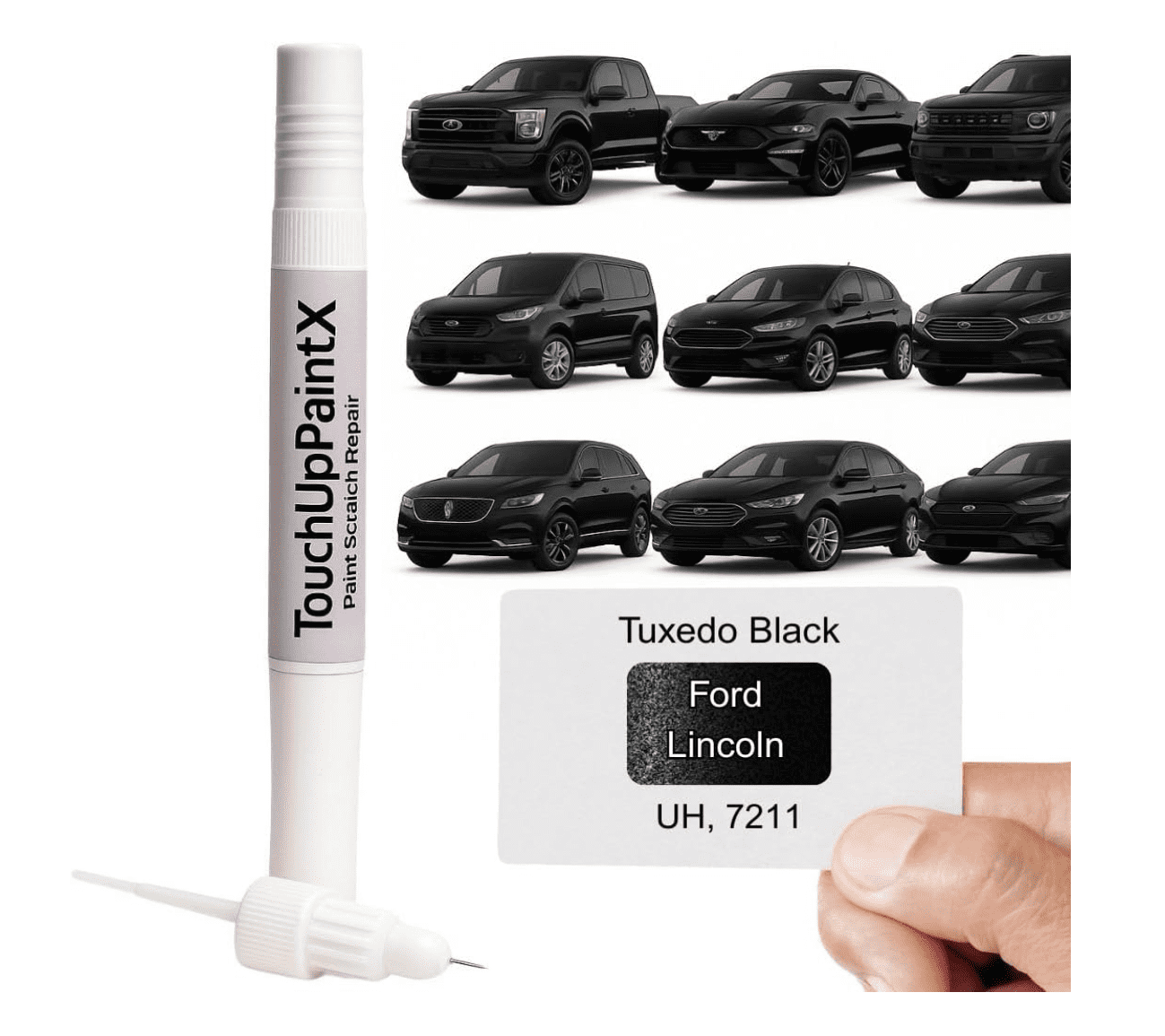 Tuxedo Black for Ford & Lincoln – Exact Match Scratch Fix Paint Pen ...