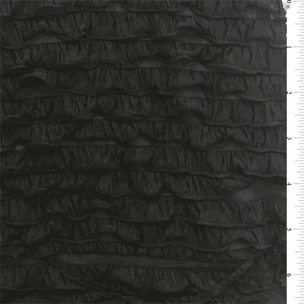 Tuxedo Black Ruffle Knit, Fabric By the Yard - Walmart.com