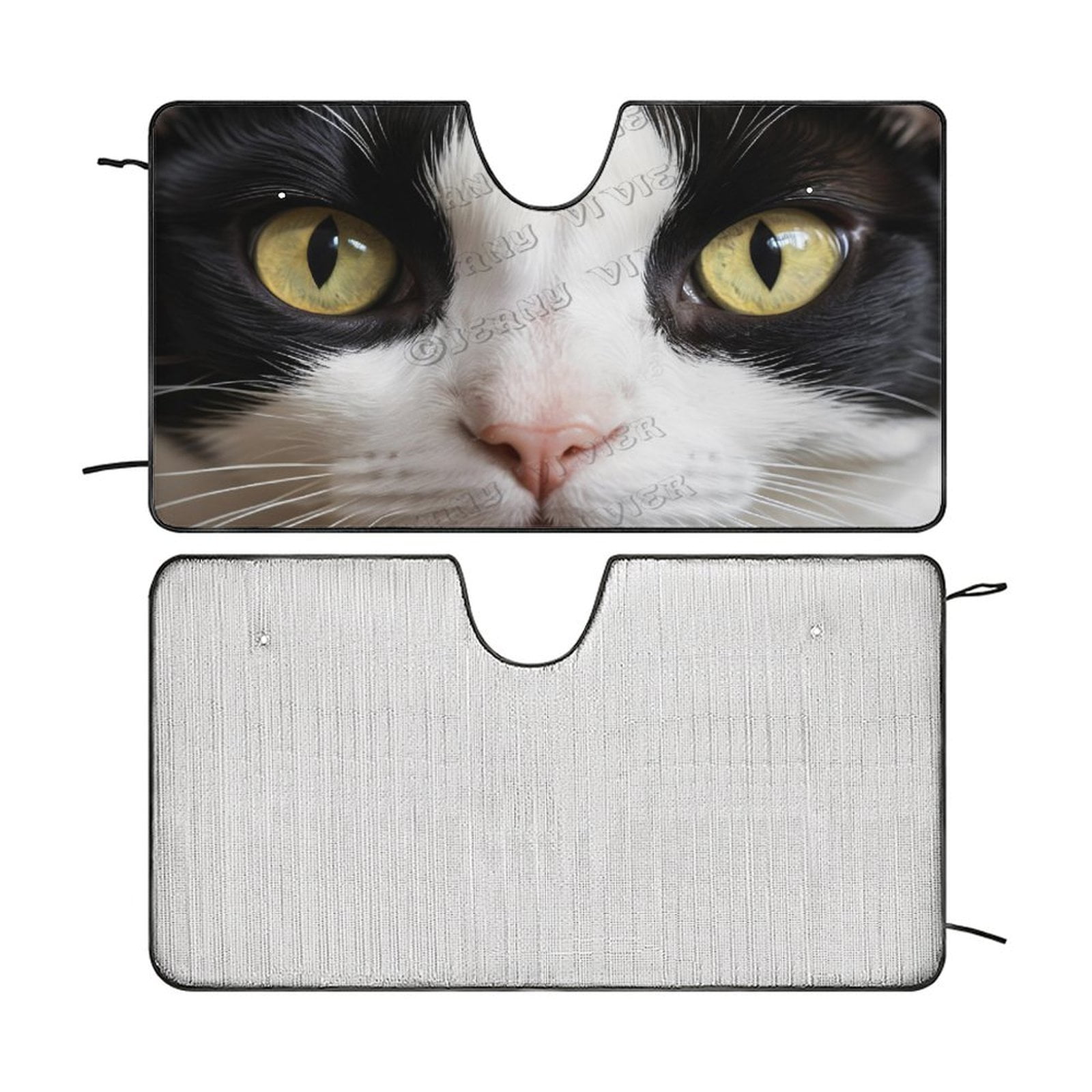 Tuxedo Cat Car Windshield Sun Shade for Front Window, Sun Protector for ...