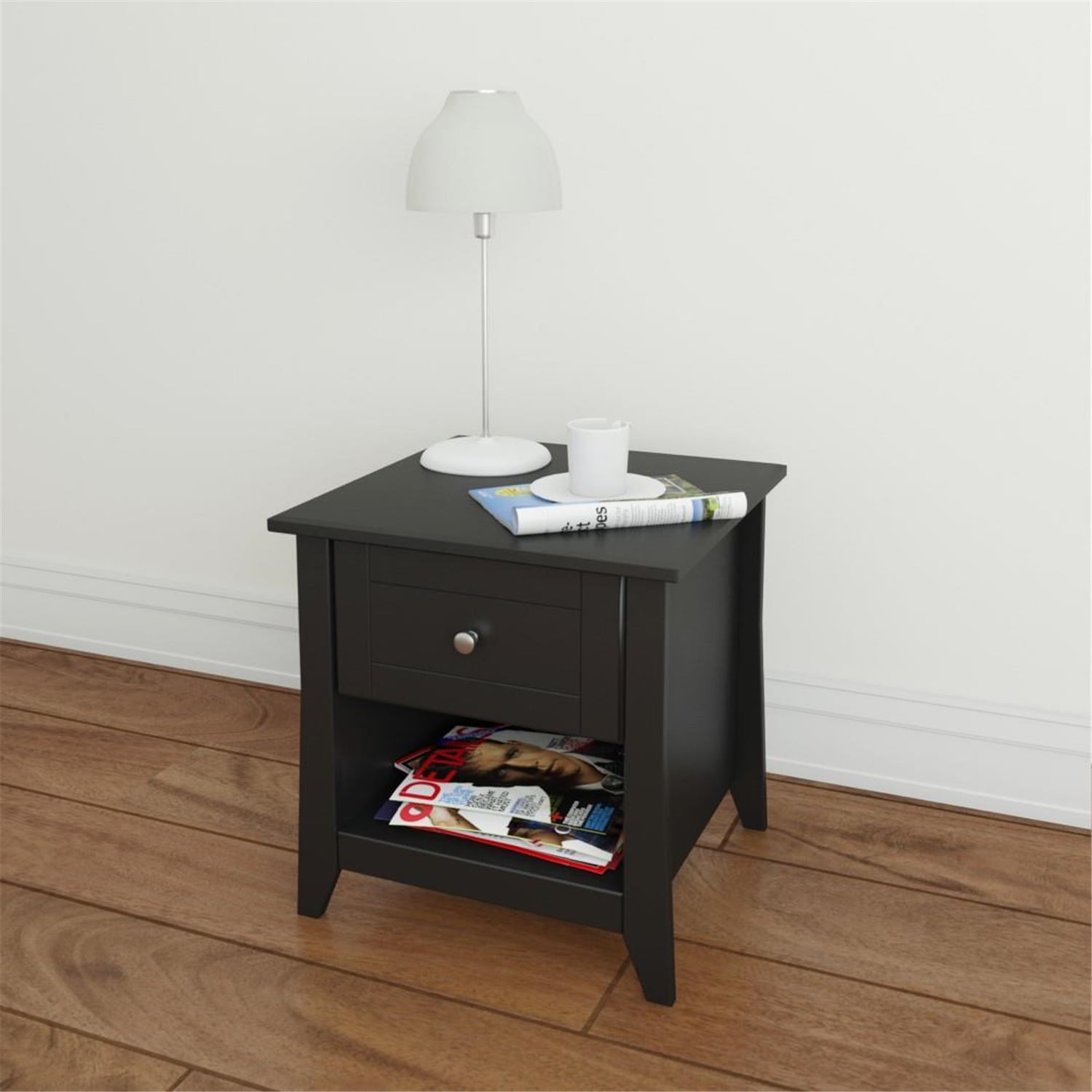 Tuxedo End Table 200806 from Nexera, Black-Finish:Black - Walmart.com