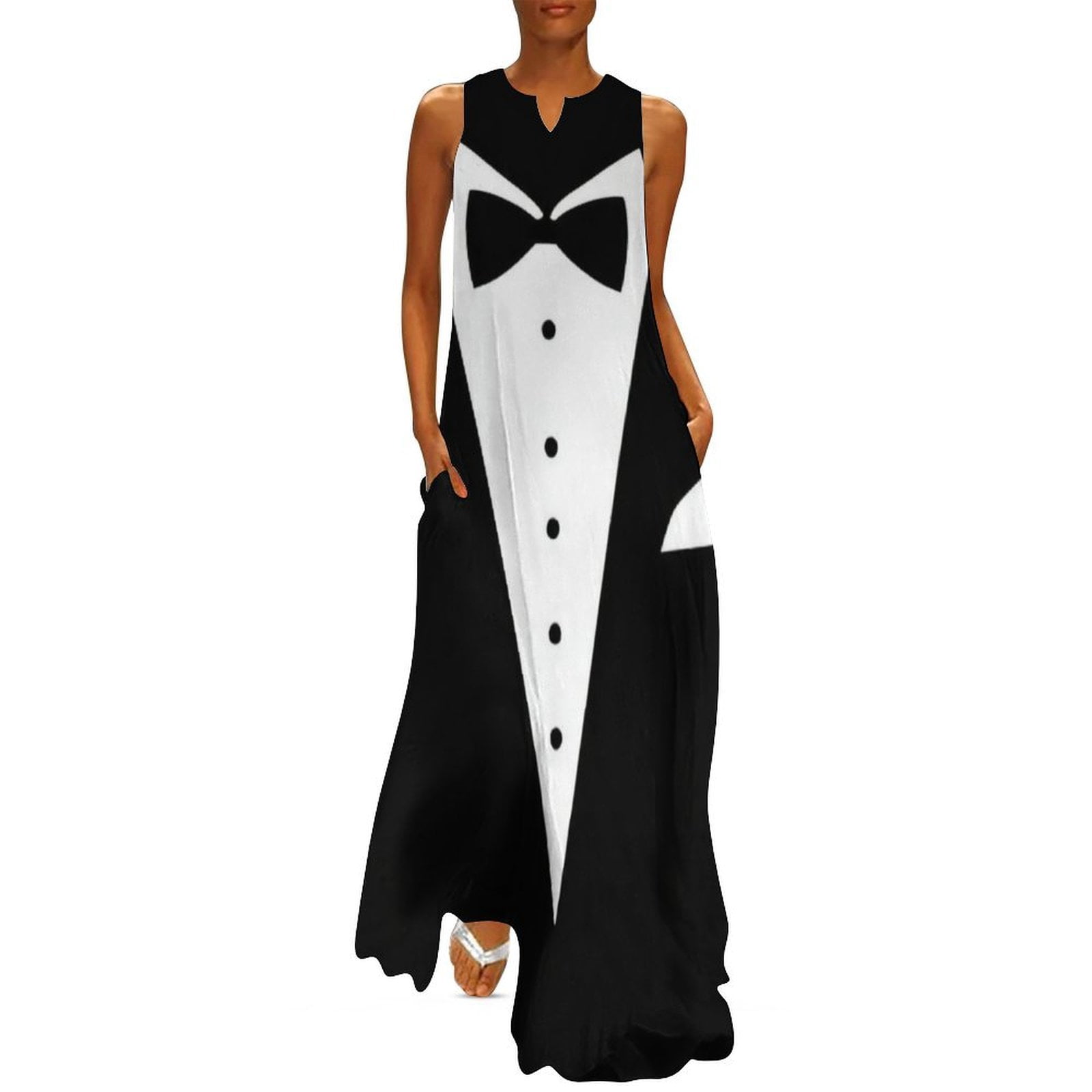 Tuxedo Long Dress luxury evening dresses women clothing new arrivals ...