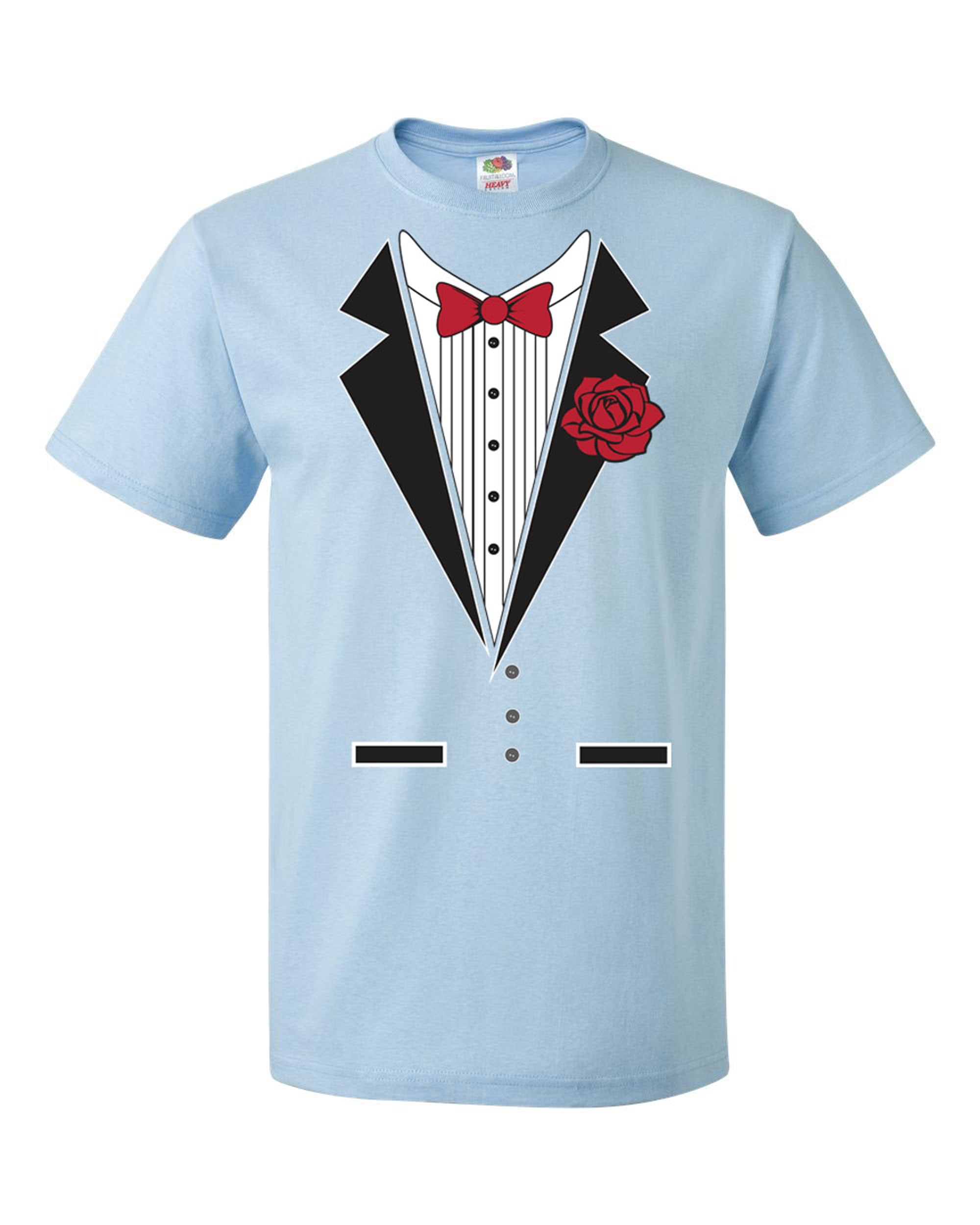 Tuxedo Rose Adult DT T-Shirt Tee - Walmart.com