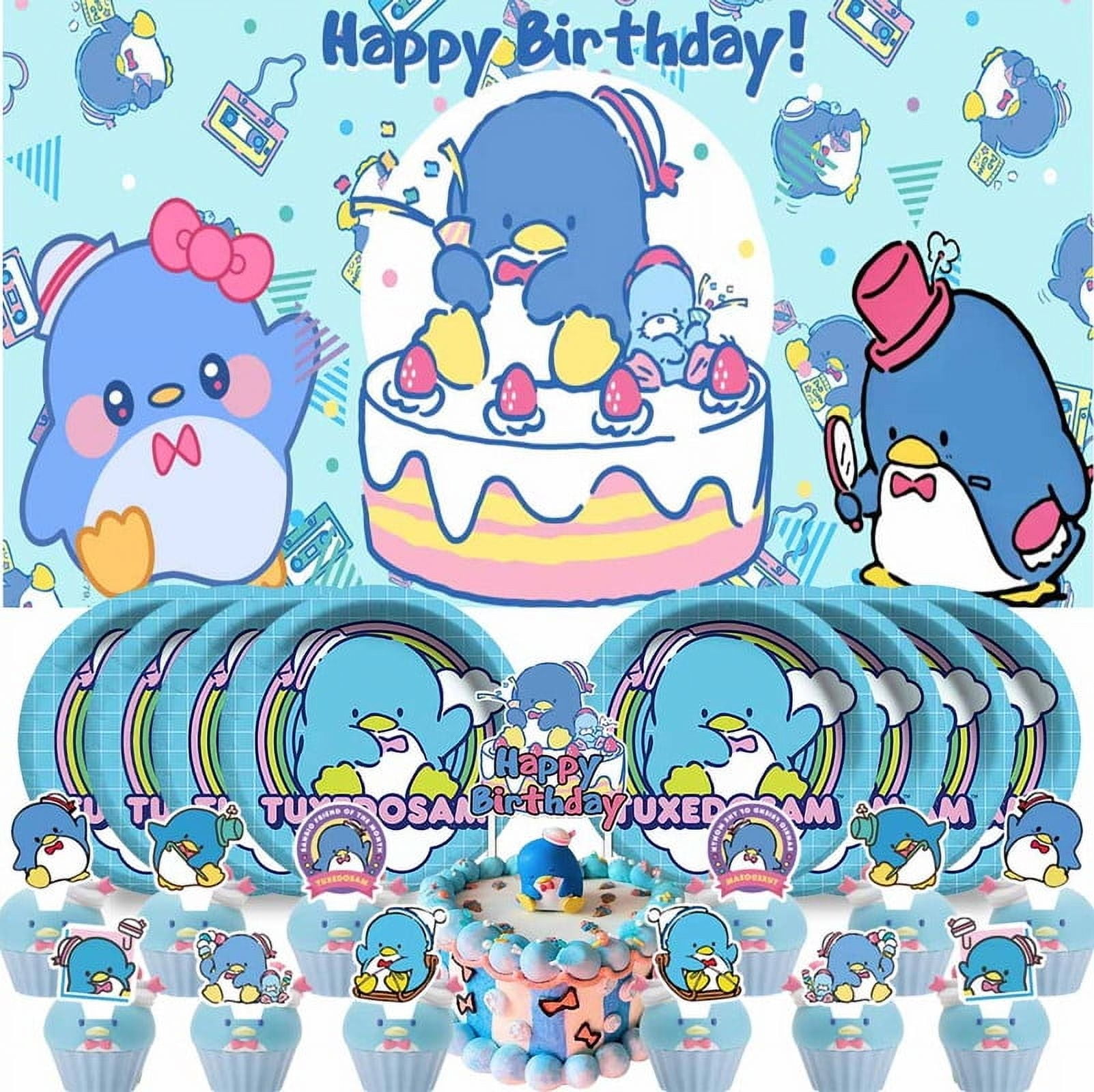 Tuxedo Sam Party Supplies Birthday Decorations Plates Banner Kids Cake ...
