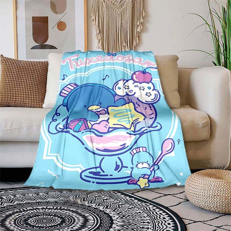 Tuxedo Sam Penguin anime light blanket, Flannel, Washable, Anti-static ...