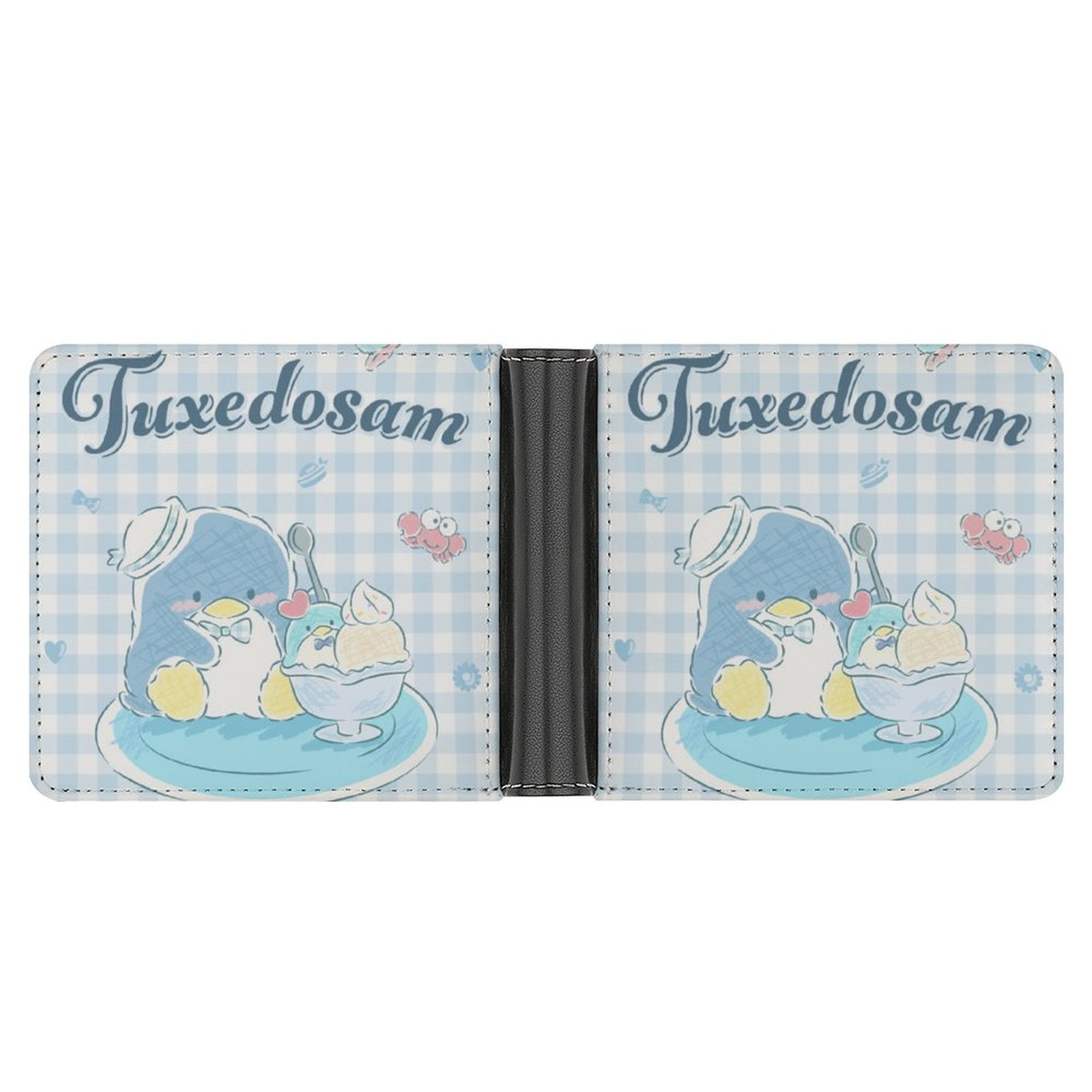 Tuxedo Sam Style Soft PU Leather Bifold Wallet, Coin Purse Credit Pass ...