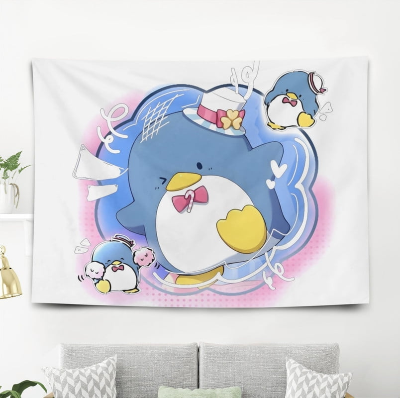 Tuxedo Sam pattern wall hanging 50*60 inches high-quality peach skin ...
