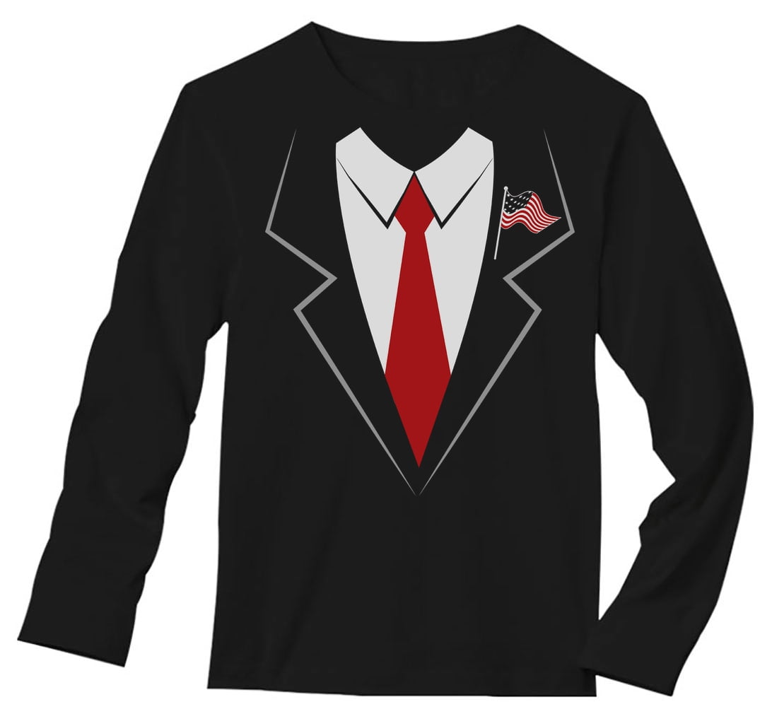 Tuxedo Shirt for Men Printed Suit & Tie Tuxedo T Shirt Tux Shirt ...