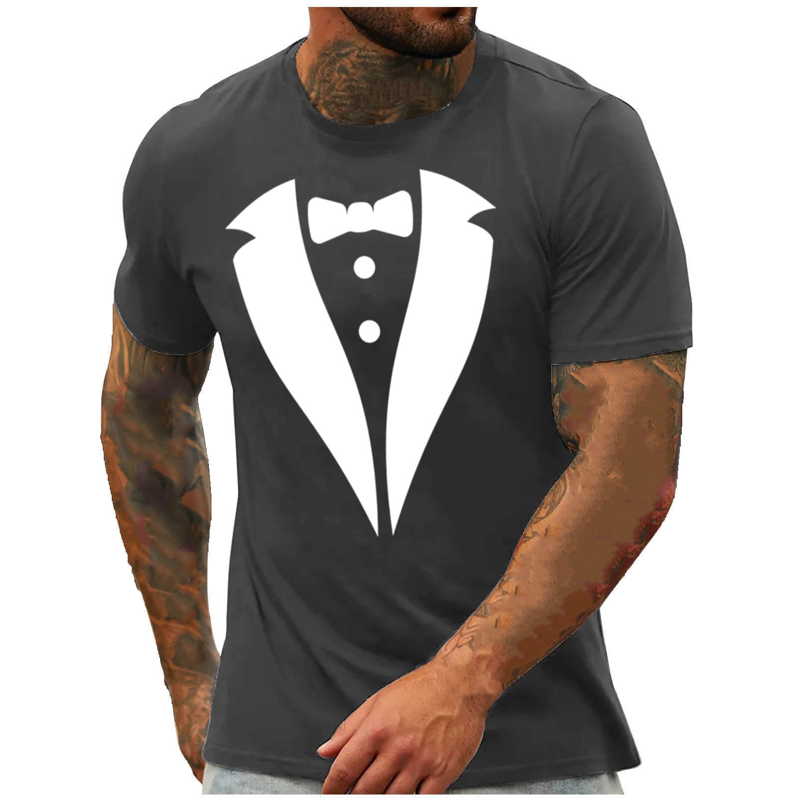 Tuxedo T-Shirt | Classic Party Humor Vintage Funny Tux Tee Joke Concert ...