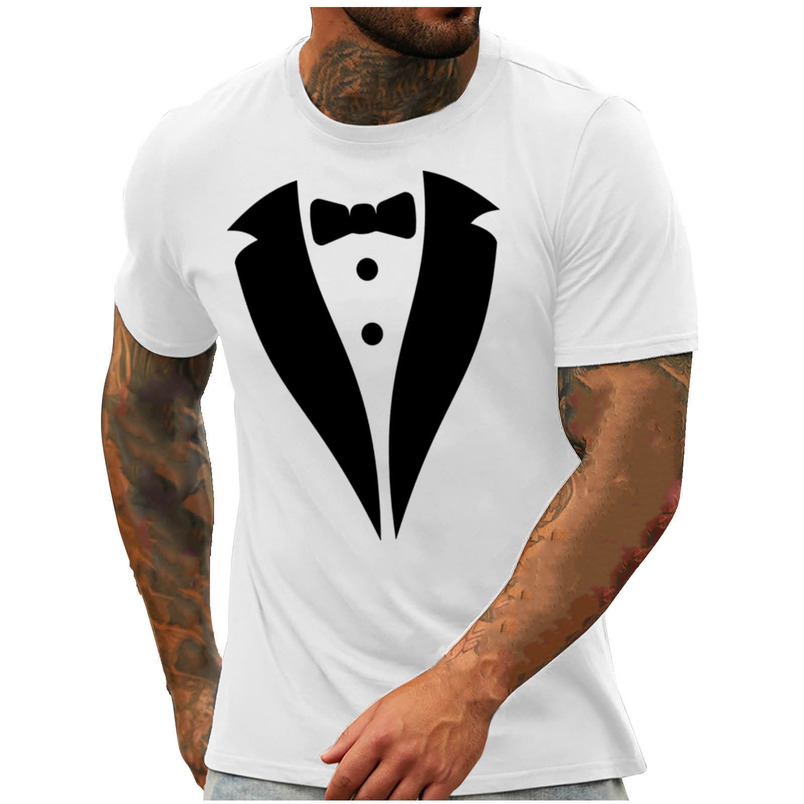 Tuxedo T-Shirt | Classic Party Humor Vintage Funny Tux Tee Joke Concert ...
