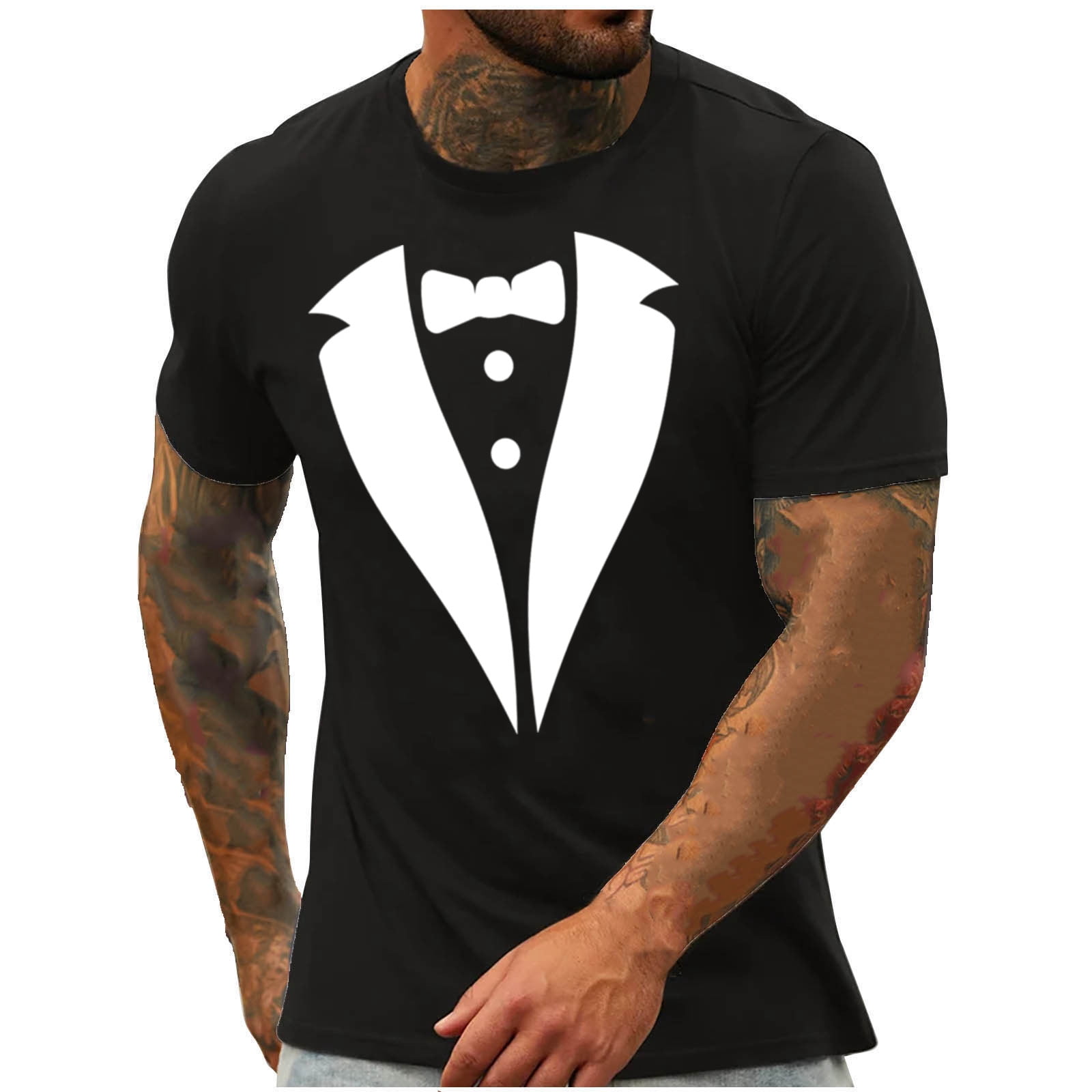 Tuxedo T-Shirt | Classic Party Humor Vintage Funny Tux Tee Joke Concert ...