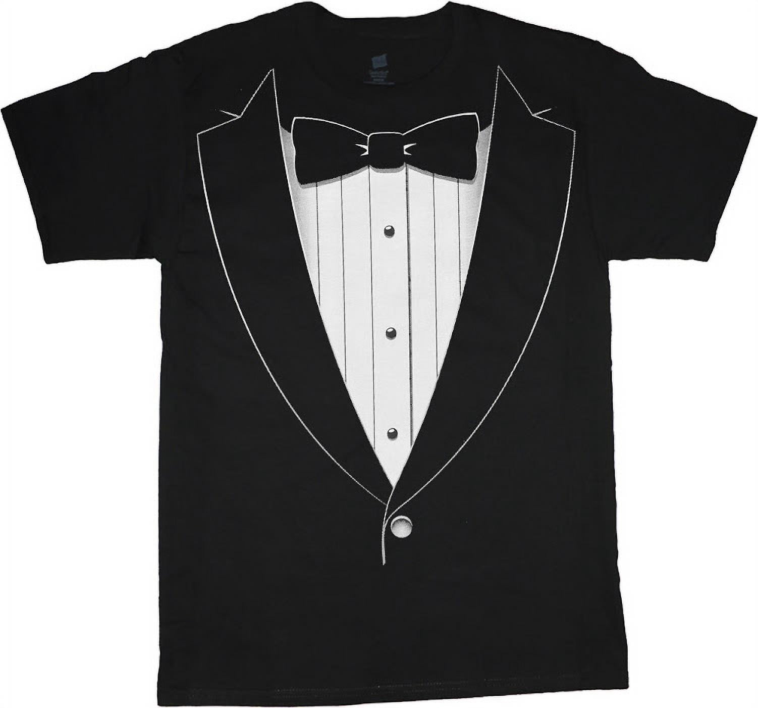 Tuxedo T-shirt Men's Tee Black - Walmart.com