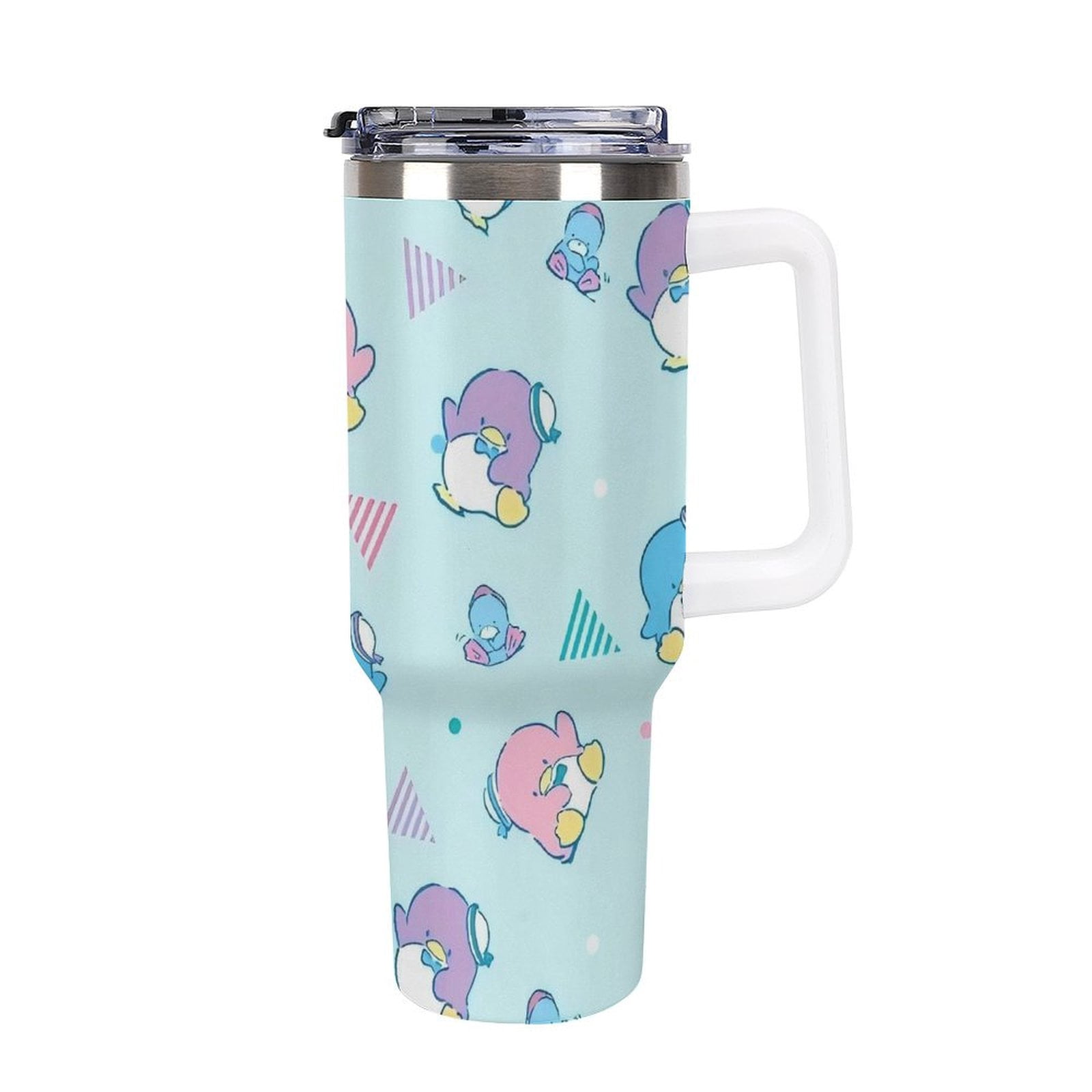 Tuxedosam Car Cup Stainless Steel Thermos Cup with Handle 40oz ...