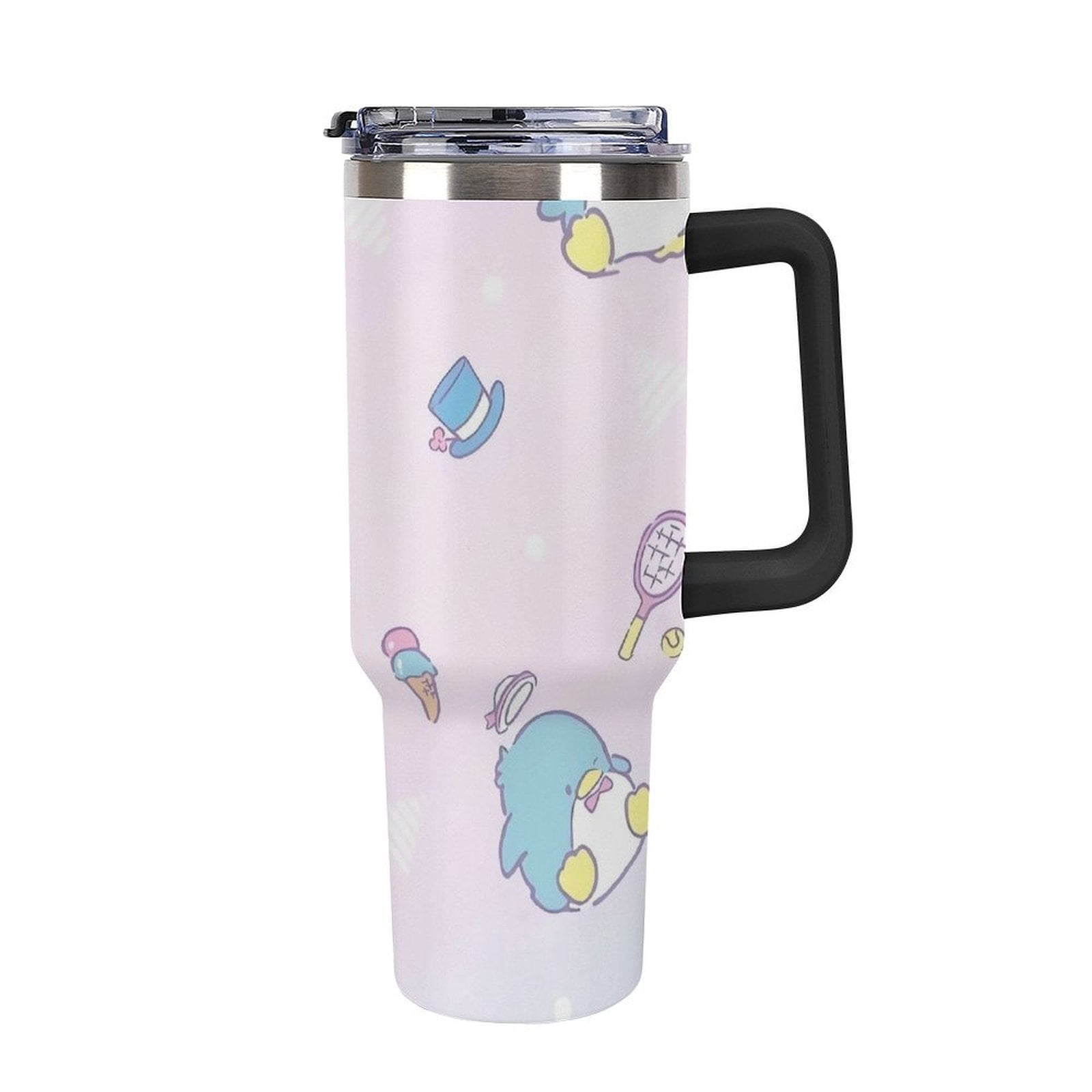 Tuxedosam Car Cup Stainless Steel Thermos Cup with Handle 40oz ...